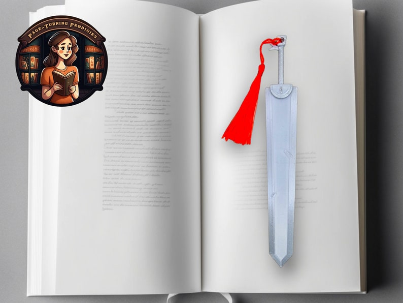 Battle Worn Guts Sword Bookmark With Tassel, Perfect Gift for Berserk ...