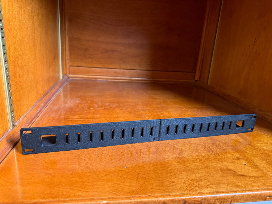 3d Printed Cable Pass Through 19" Rack Mount for Network Monitor Cable ...