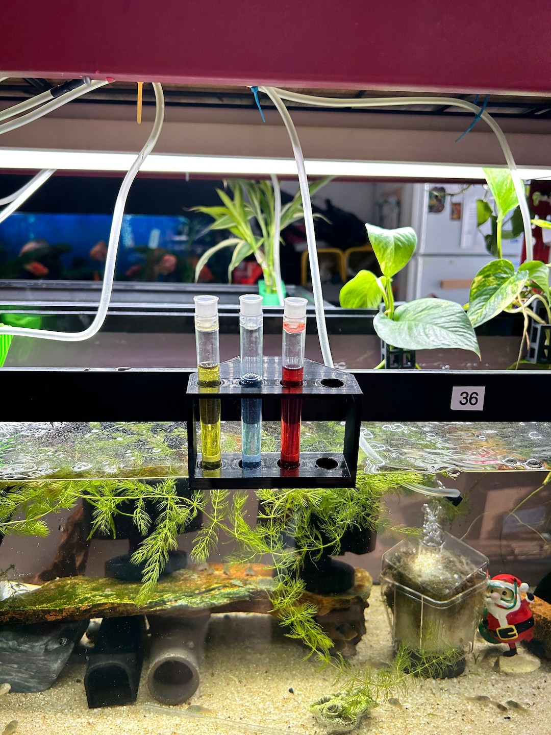 API Test Tube Holder for Aquariums Fish Tanks Hangs on Side of the Tank ...