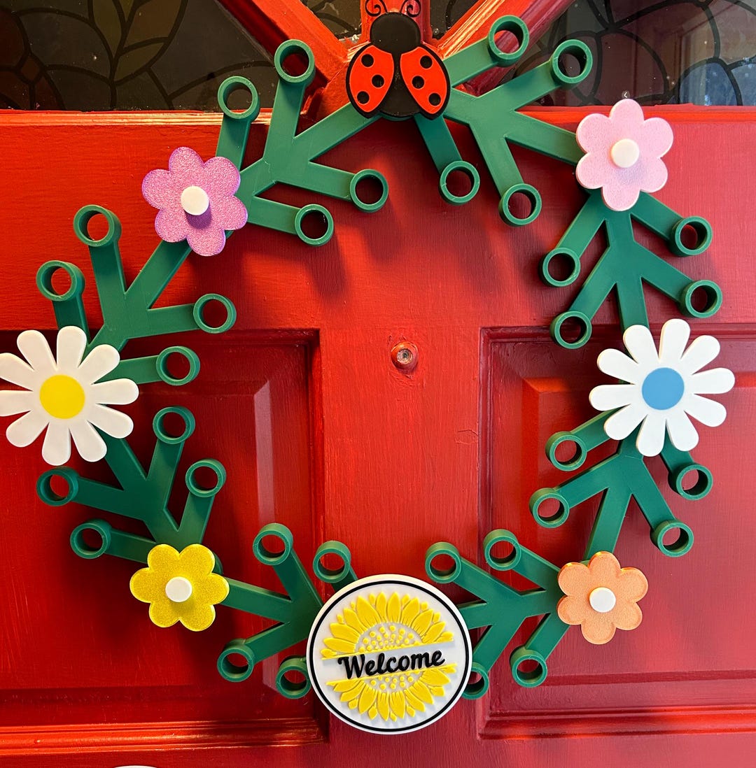 3D Printed Building Block Inspired Spring Time Flowers Mother's Day ...