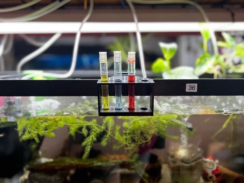 API Test Tube Holder for Aquariums Fish Tanks Hangs on Side of the Tank ...