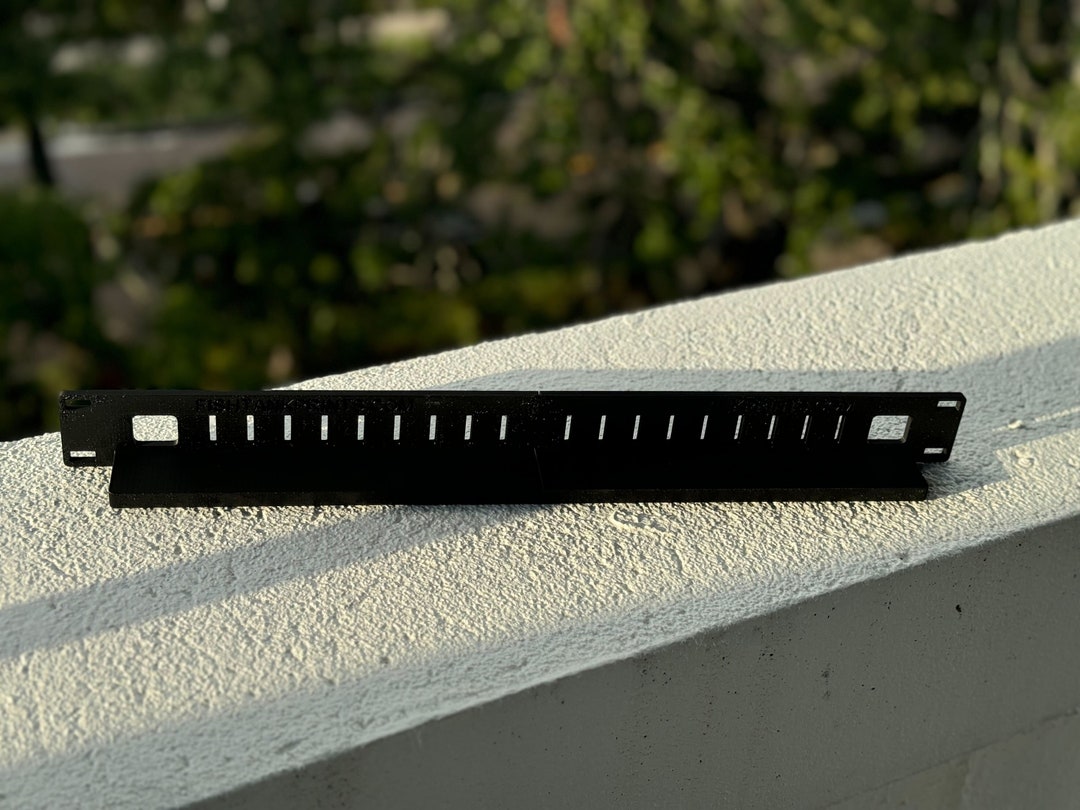 3d Printed Cable Pass Through 19 Rack Mount for Network Monitor Cable ...