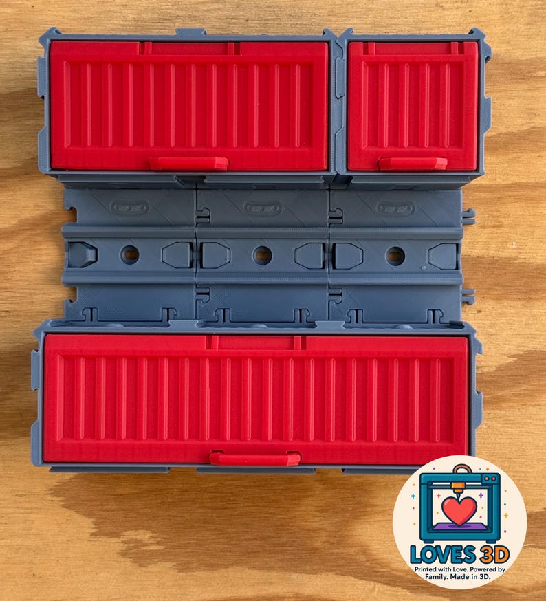 3D Printed Modular Cargo Container Storage System, Customizable ...