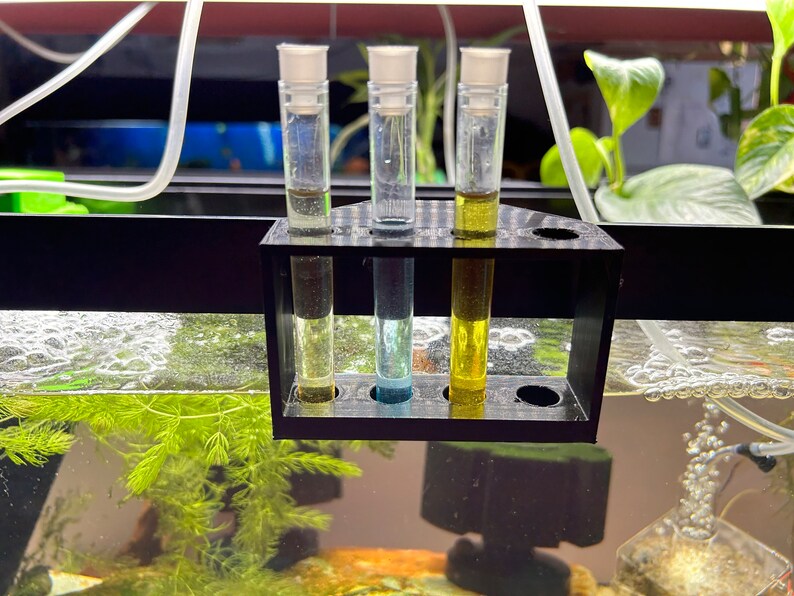 API Test Tube Holder for Aquariums Fish Tanks Hangs on Side of the Tank ...