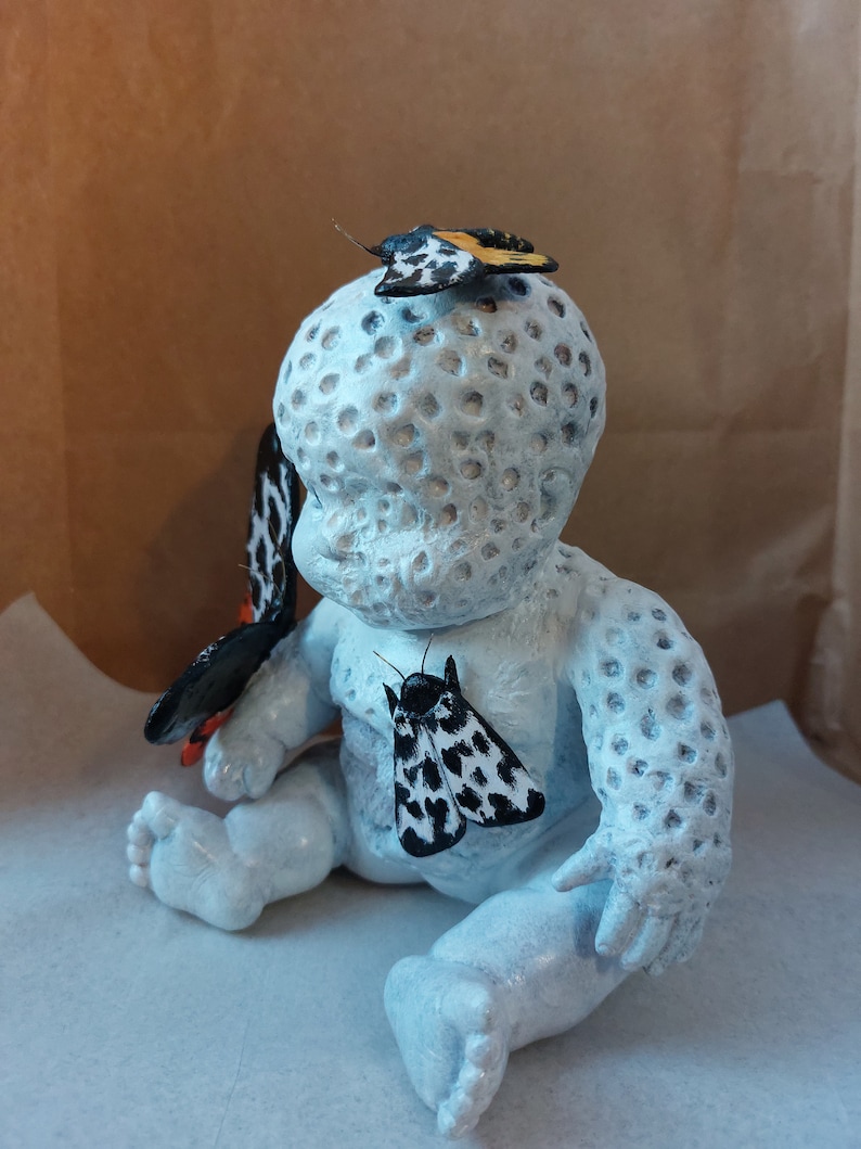 Creepy Baby Doll Decor Doll Cute Art Doll Handmade Halloween Horror ...