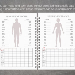 Body Measurement Tracker Printable | Weight Loss Tracker | Weekly ...