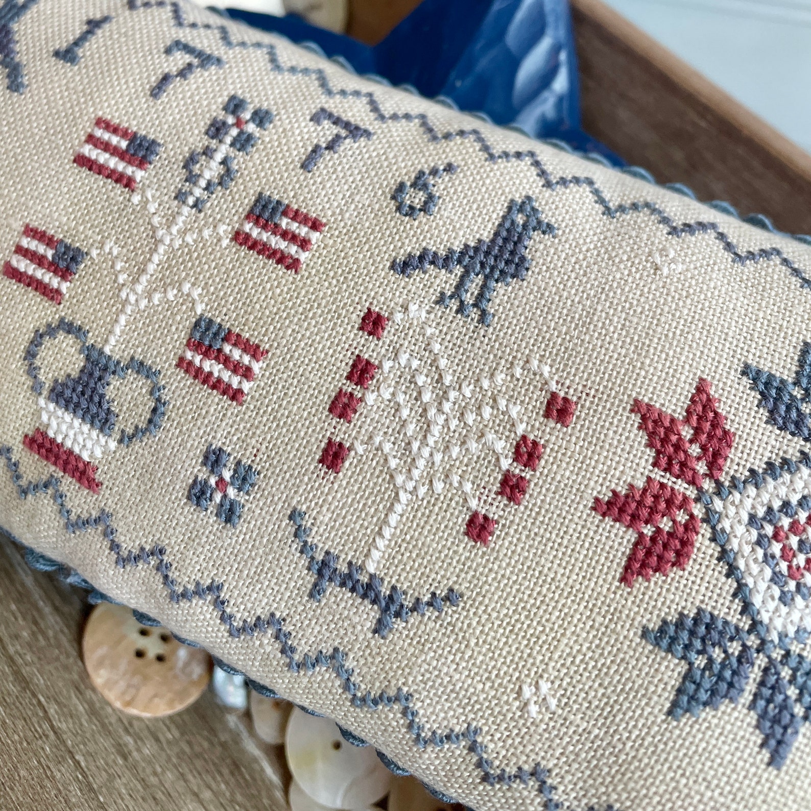 Patriotic Quaker 1776 - the Proper Stitcher - PAPER COPY - Cross Stitch Pattern - Etsy