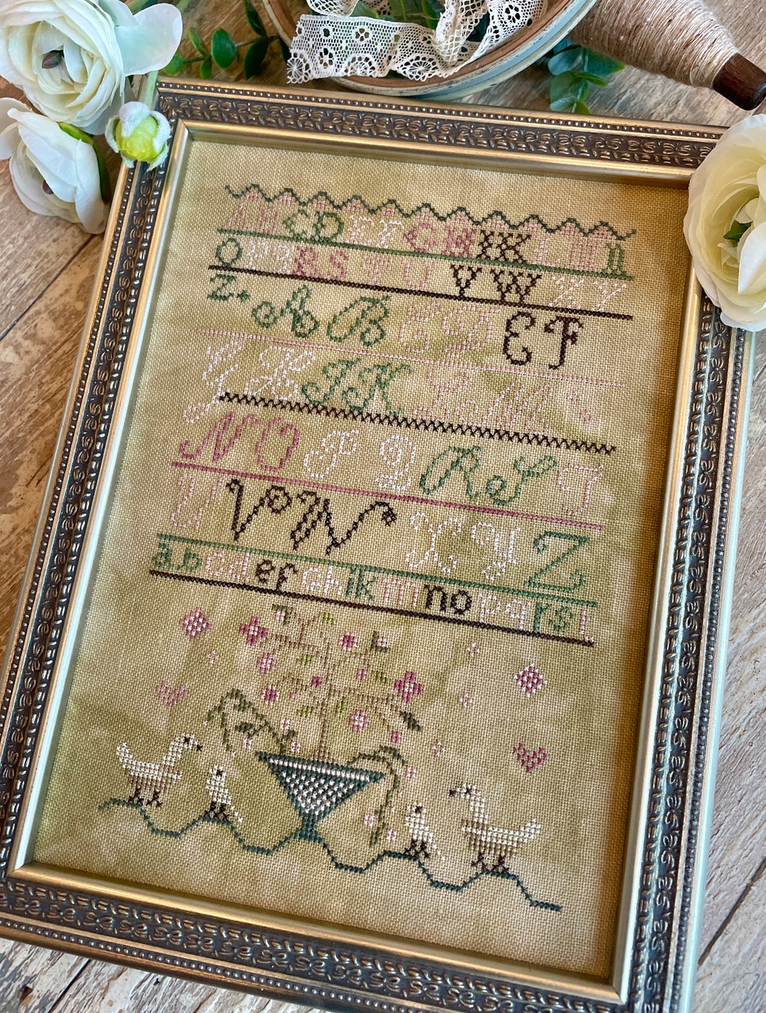 Clarissa's Garden Sampler- a Reimagined Sampler - the Proper Stitcher ...