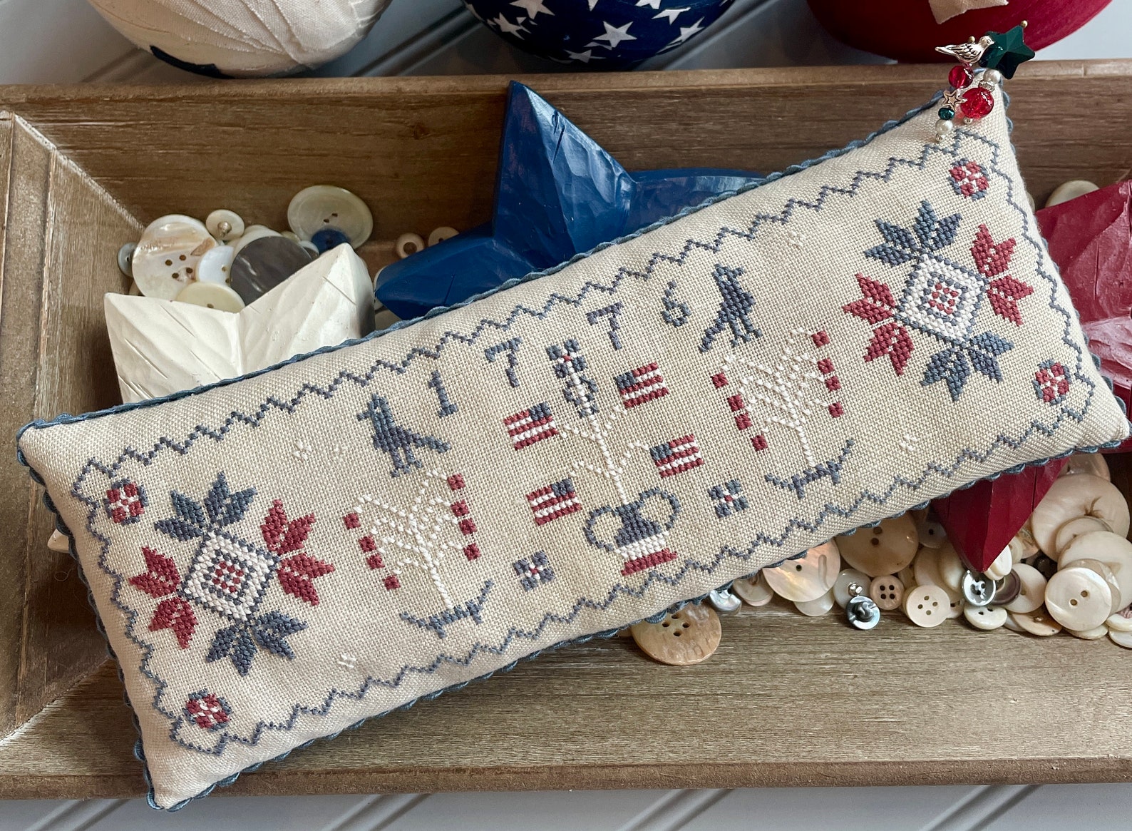 Patriotic Quaker 1776 - the Proper Stitcher - PAPER COPY - Cross Stitch Pattern - Etsy