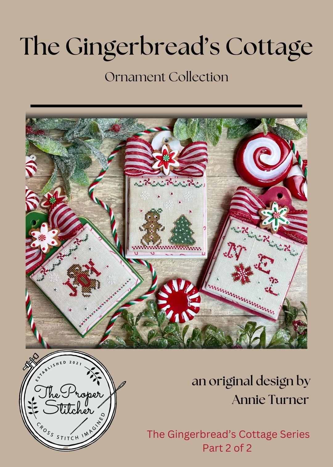 The Gingerbread's Cottage Ornament Collection the Proper Stitcher PDF Copy - Etsy