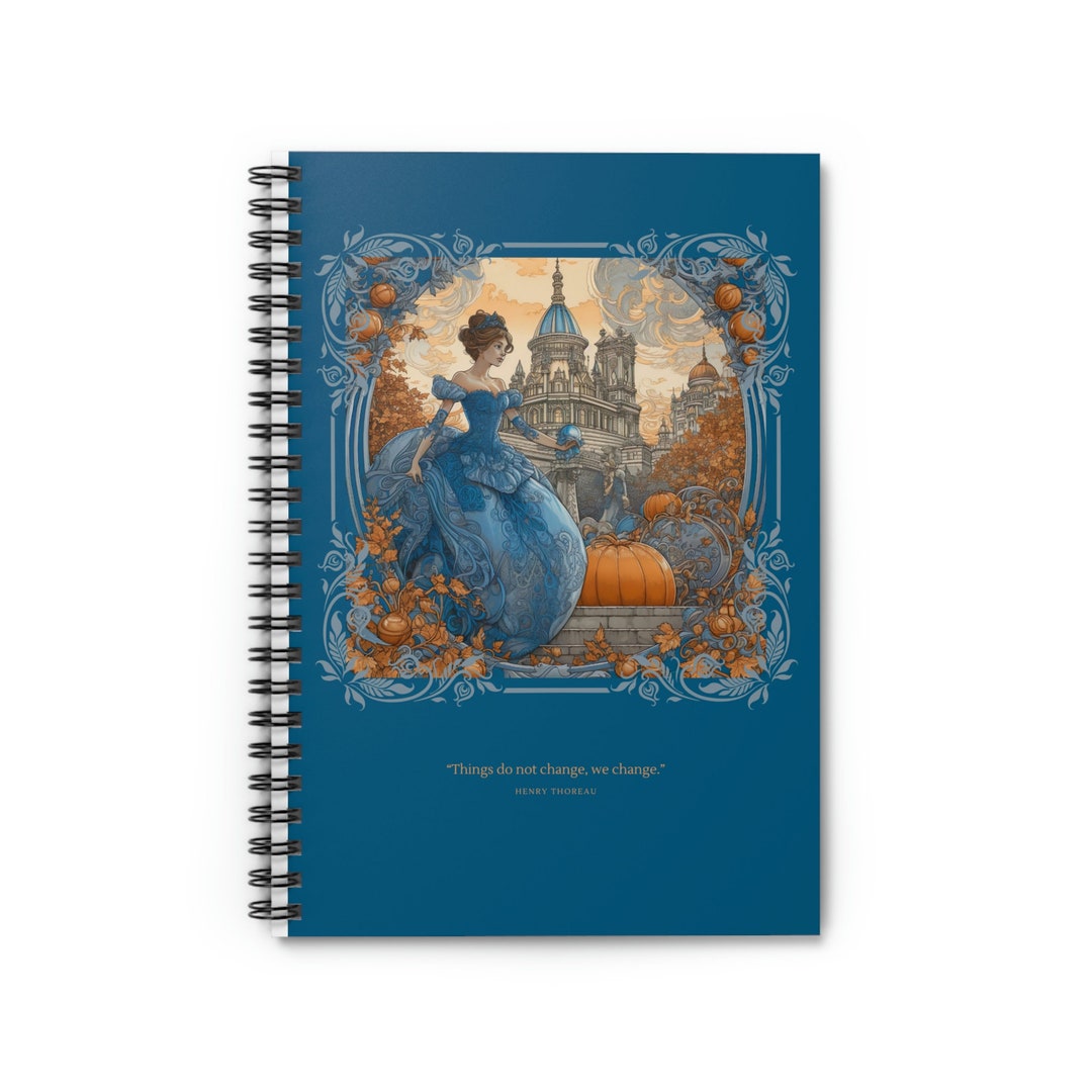 Cinderella Notebook Spiral Notebook Ruled Notebook Fairy Tale - Etsy