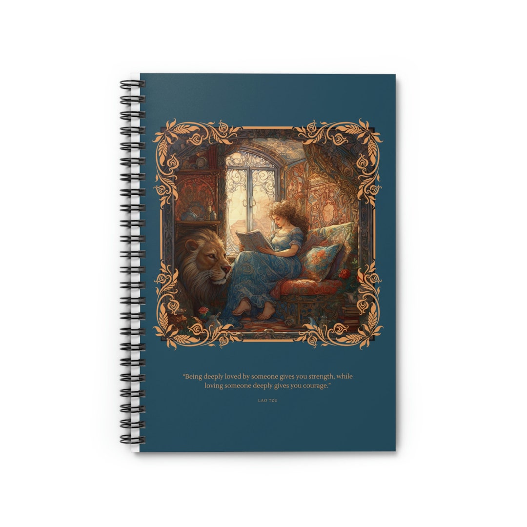 Beauty and the Beast Notebook Spiral Notebook Ruled Notebook - Etsy