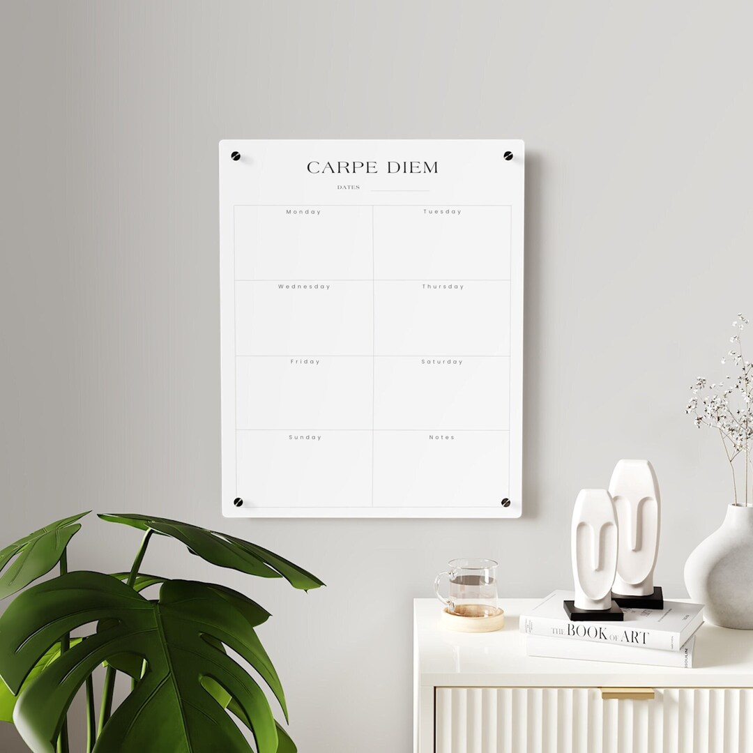 Weekly Planner Board Acrylic Planner Board Weekly Wall Planner Dryerase ...