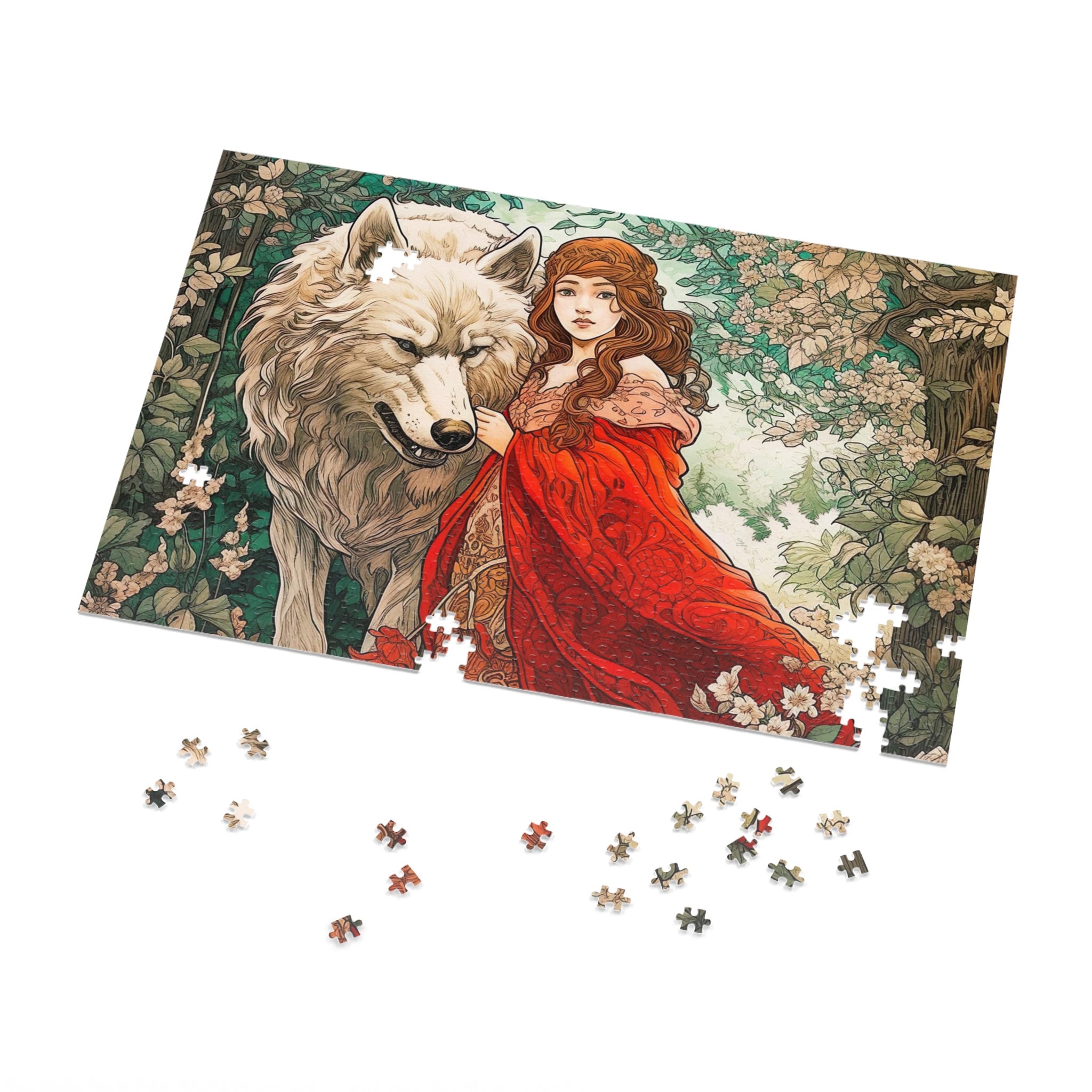 Little Red Riding Hood Puzzle choose 30, 110, 252, 500, or 1000-piece ...