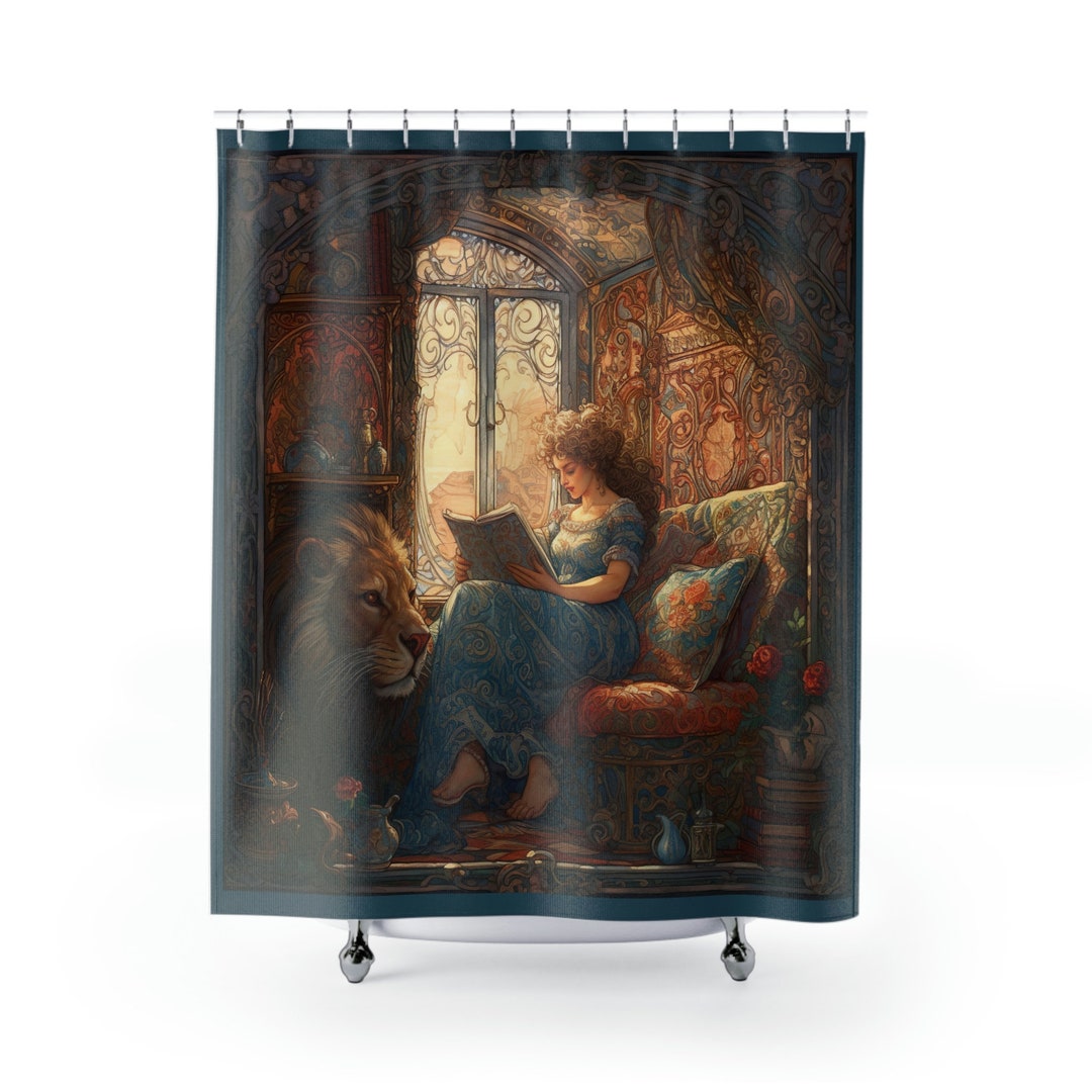Beauty and the Beast Shower Curtain Beauty and the Beast Decor - Etsy