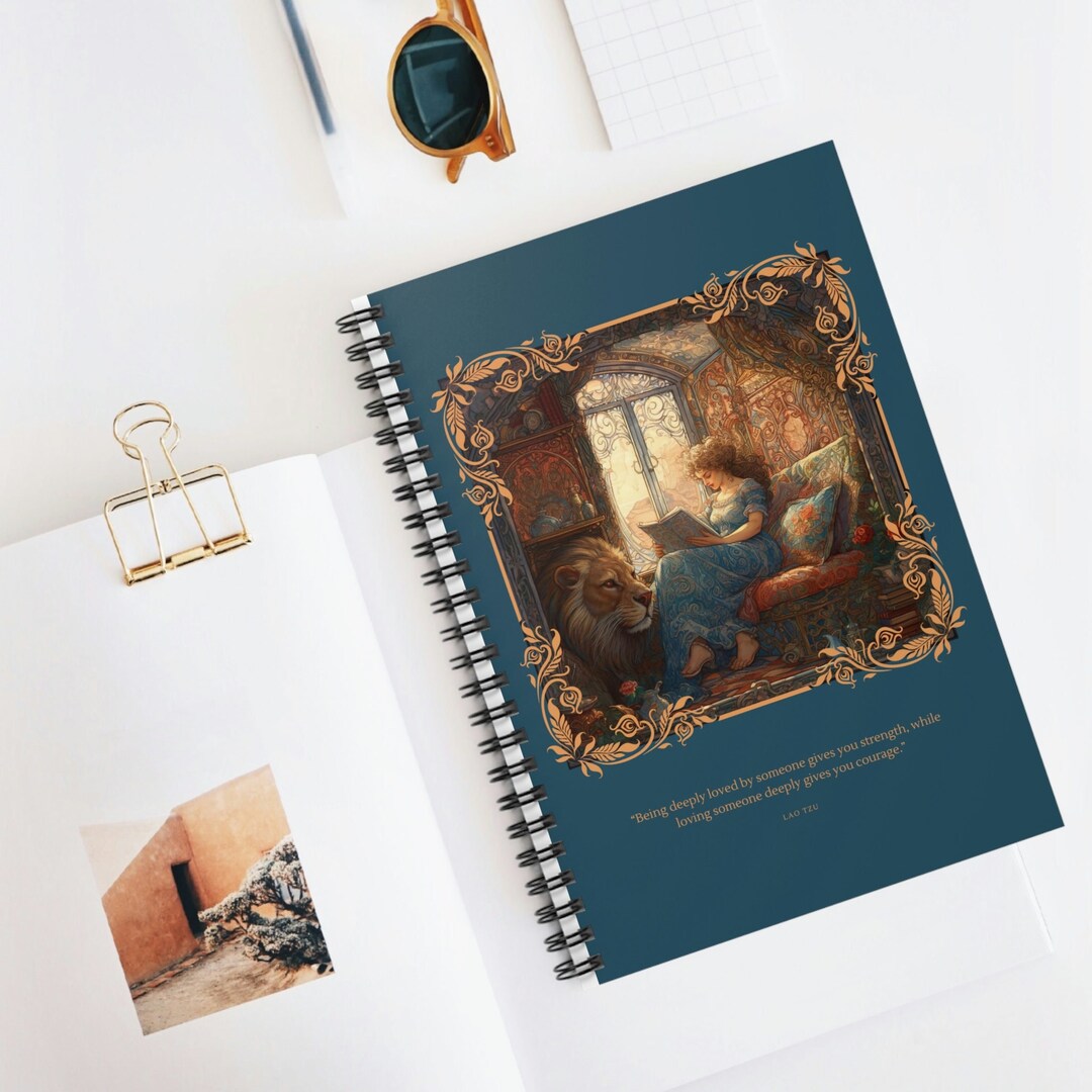 Beauty and the Beast Notebook Spiral Notebook Ruled Notebook Fairy Tale ...