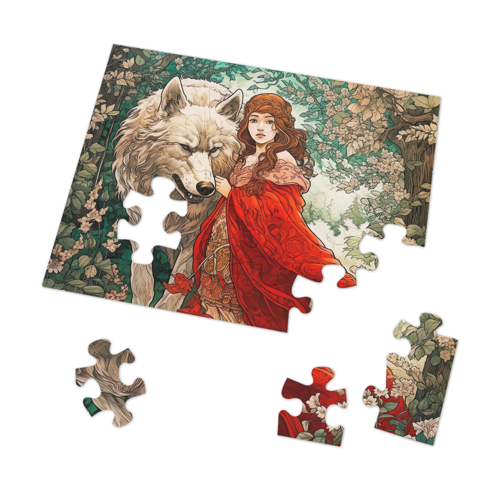 Little Red Riding Hood Puzzle choose 30, 110, 252, 500, or 1000-piece ...