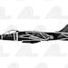 Harrier Jet Aircraft Vector, VTOL Fighter Silhouette SVG-EPS - Etsy
