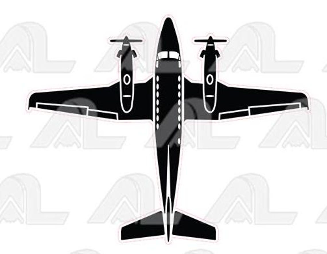 Beechcraft King Air 350 Airplane Outline - Vector File (*eps)! - Etsy