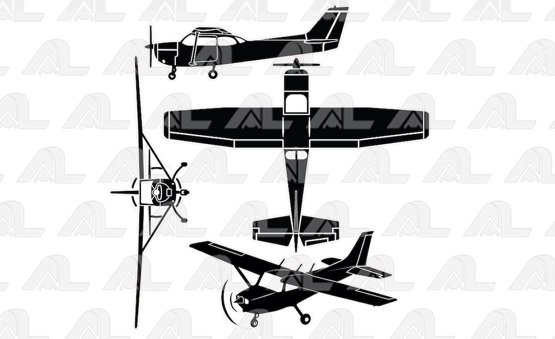 Cessna-172 Aircraft Set - Vector File (*eps)! - Etsy