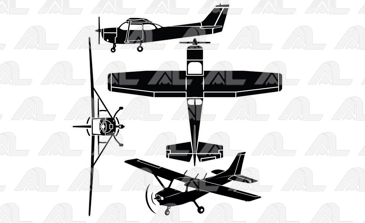 Cessna-172 Aircraft Set - Vector File (*eps)! Pilot Gift - Etsy