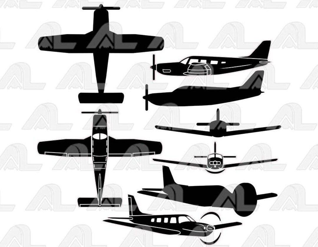 Piper Saratoga - Vector Set File (*eps)! SVG Pilot Gift - Etsy