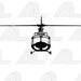 Bell 412 Helicopter -4 Designs With Outline - Vector File (*eps)! - Etsy