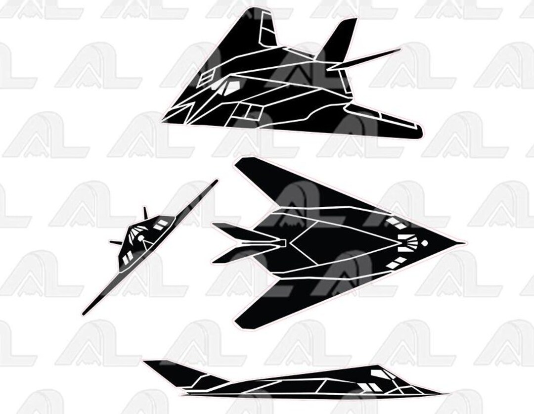 F-117 Aircraft - Vector Set File (*eps)! SVG Military Pilot Gift - Etsy