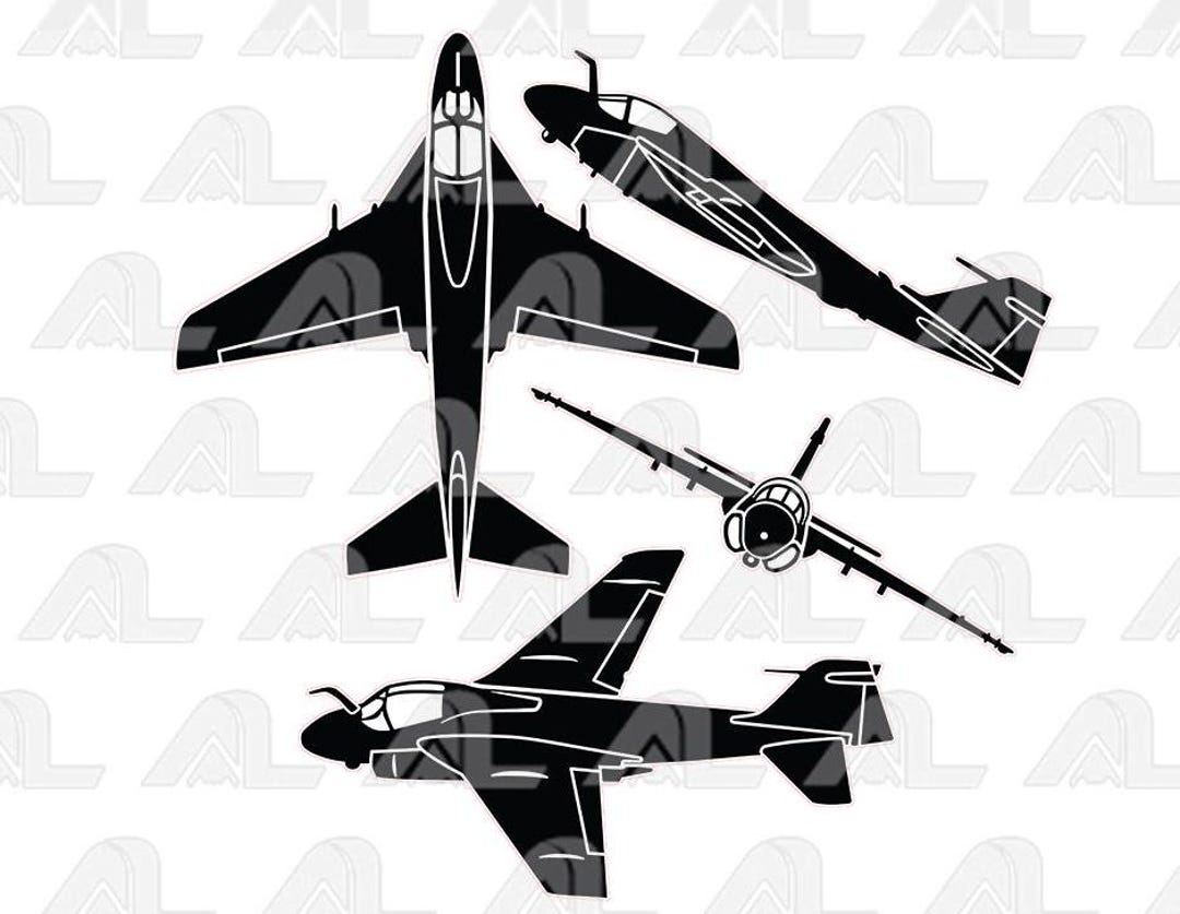 A6-intruder - Vector Set File (*eps)! SVG Pilot Gift - Etsy