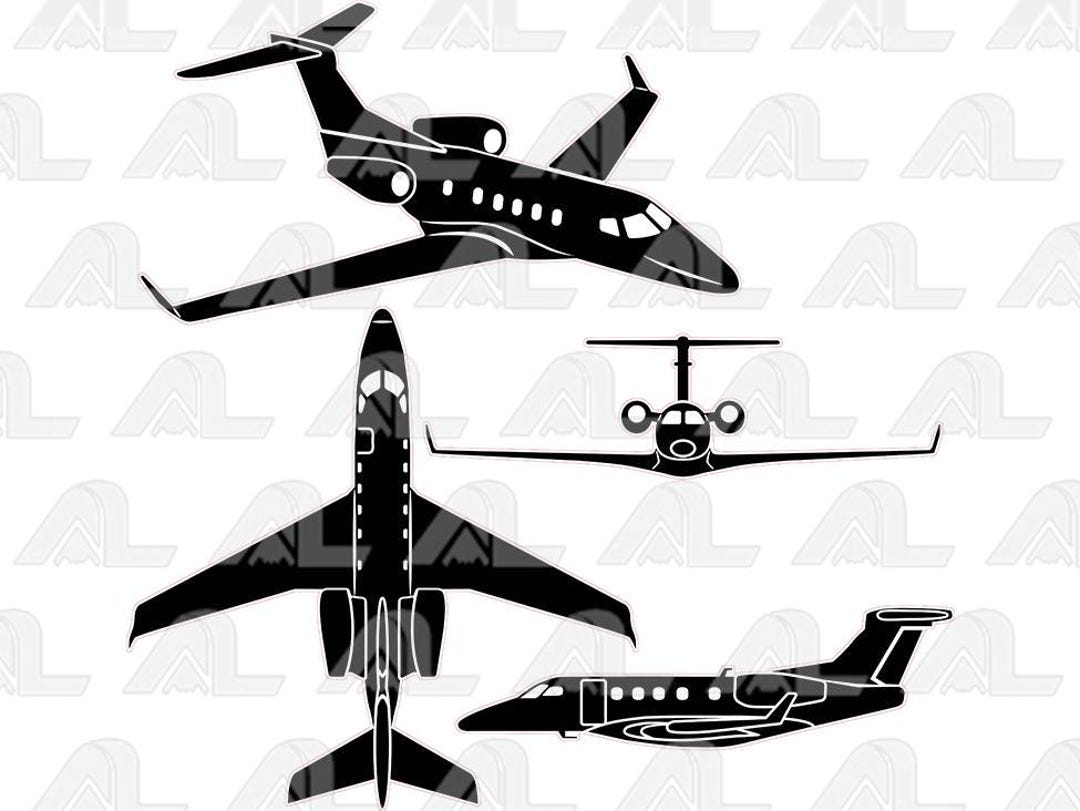 Embraer_phenom 300 - Vector Set File (*eps)! SVG Pilot Gift - Etsy