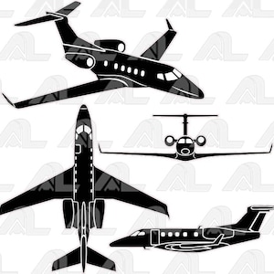 Embraer_phenom 300 - Vector Set File (*eps)! SVG Pilot Gift - Etsy