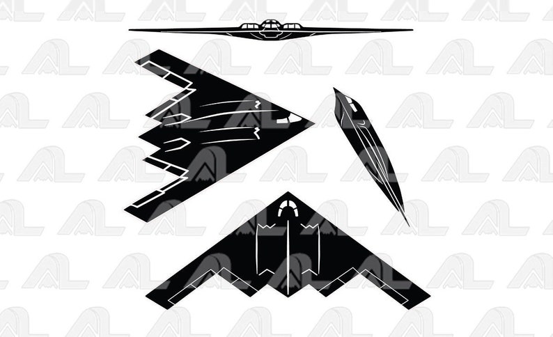 B-2 Spirit Aircraft - Vector Set File (*eps)! - Etsy