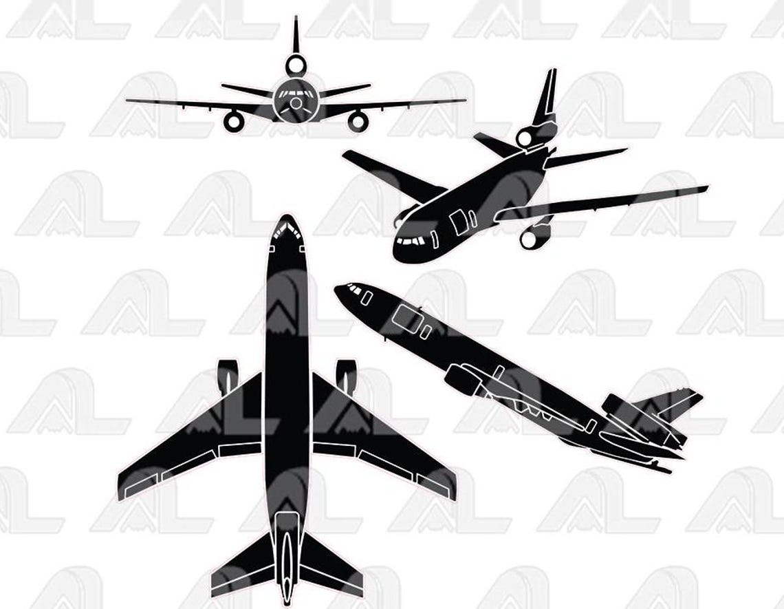 KC-10 Extender Airplane - Vector Set File (*eps)! - Etsy