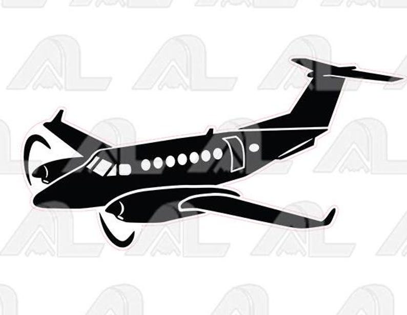 Beechcraft King Air 350 Airplane Outline - Vector File (*eps)! - Etsy