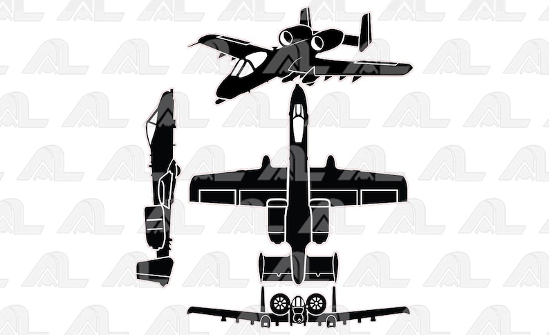 A-10 Aircraft - Vector Set File (*eps)! - Etsy