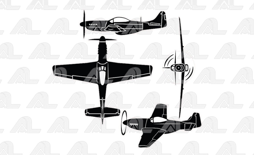 P-51 Mustang Set - Vector File (*eps)! - Etsy