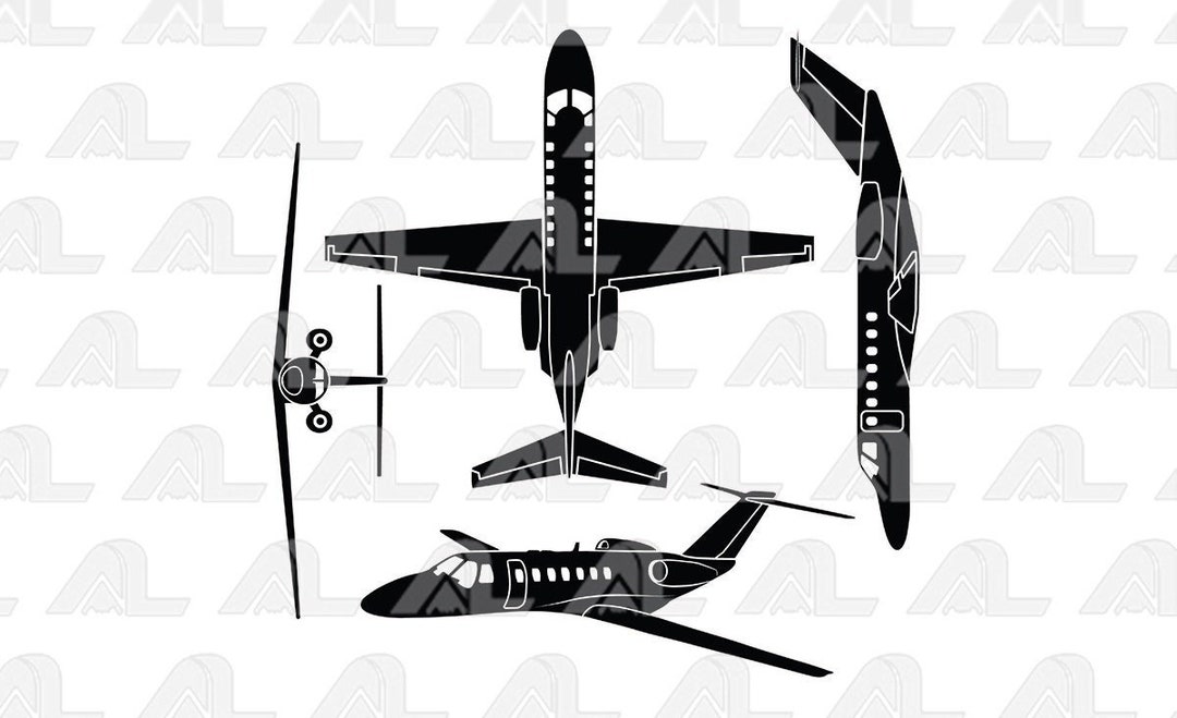 Cessna Citation CJ3 - Vector Set File (*eps)! - Etsy