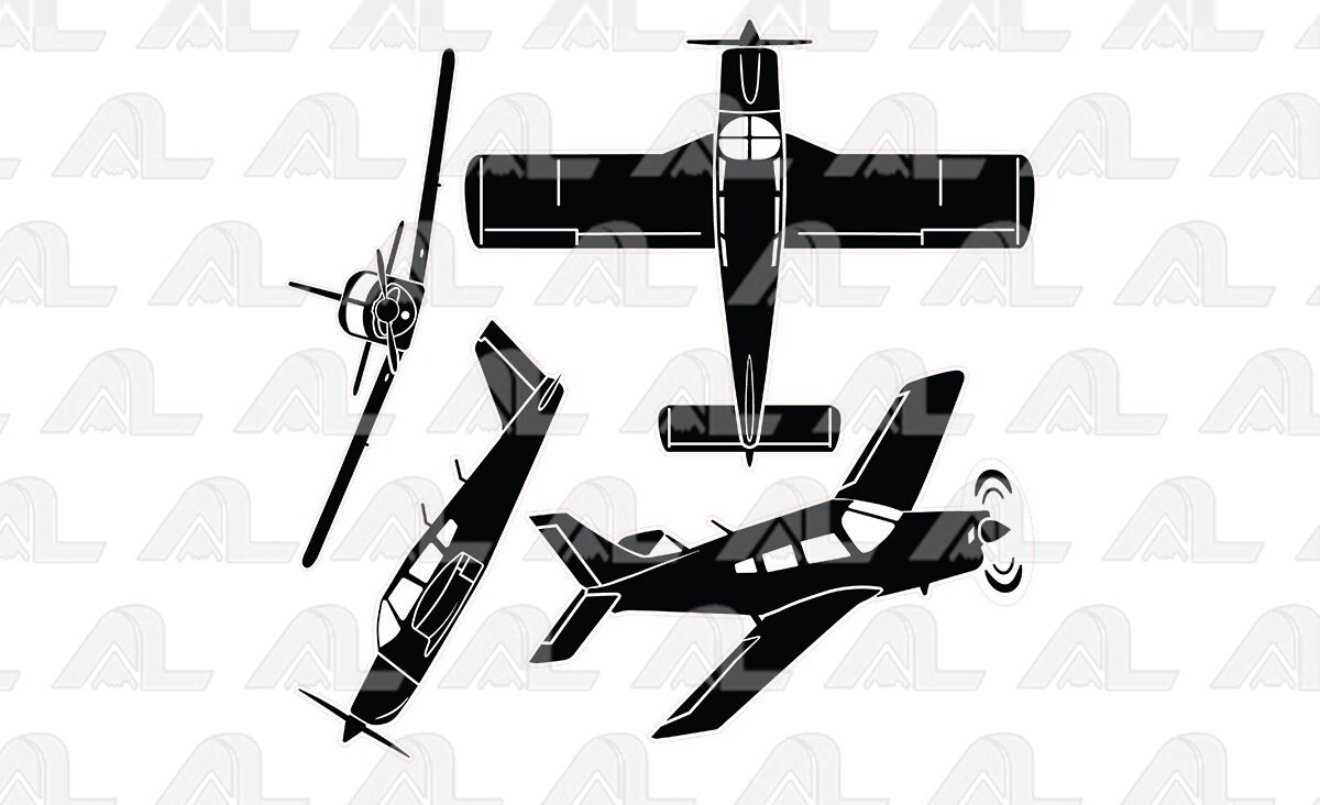 Piper PA-28 - Vector Set File (*eps)! - Etsy
