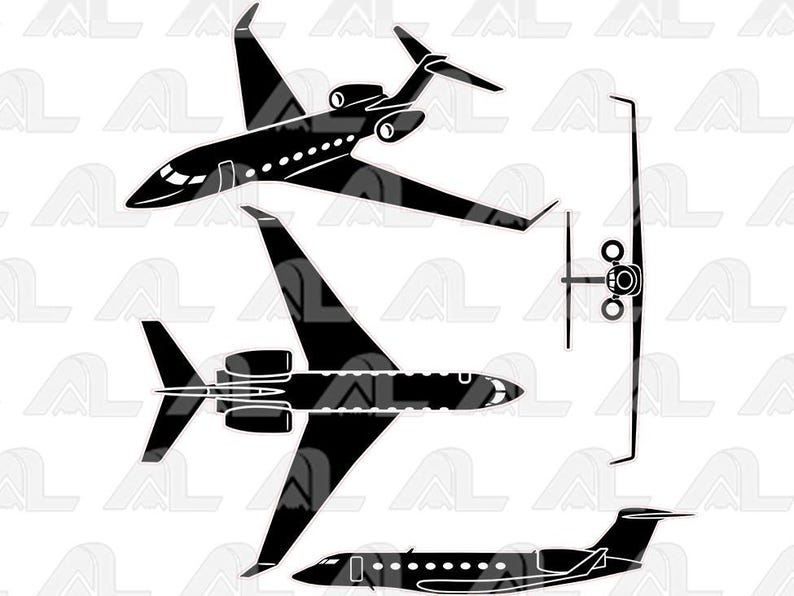 Gulfstream G650 - Vector Set File (*eps)! - Etsy