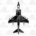 Harrier Jet Aircraft Vector, VTOL Fighter Silhouette SVG-EPS - Etsy