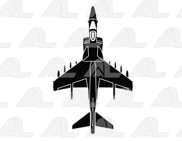 Harrier Jet Aircraft Vector, VTOL Fighter Silhouette SVG-EPS - Etsy