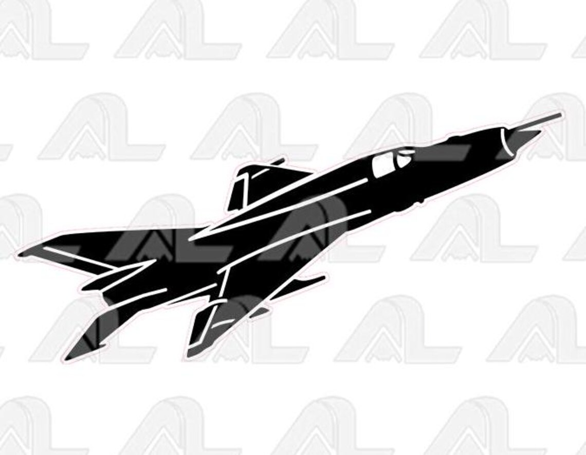 Mig-21 Aircraft - Vector Set File (*eps)! SVG Pilot Gift - Etsy
