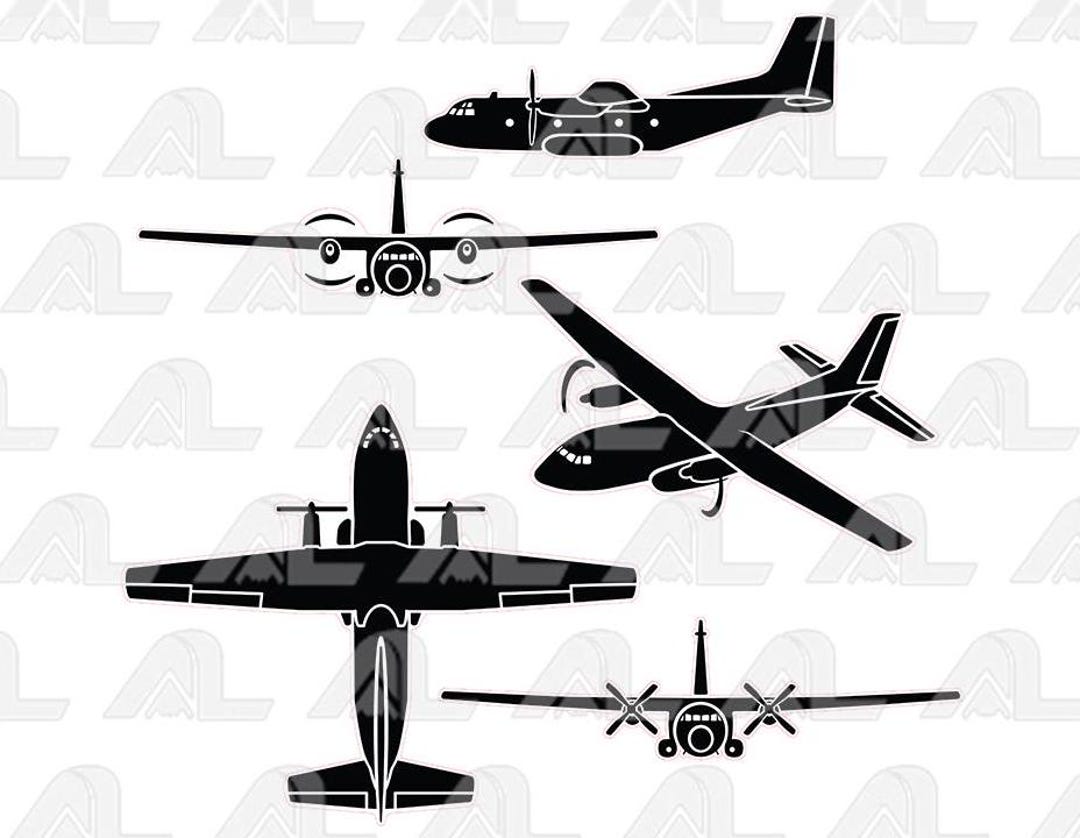 Transall C-160 Aircraft -5 Designs - Vector File (*eps)! - Etsy