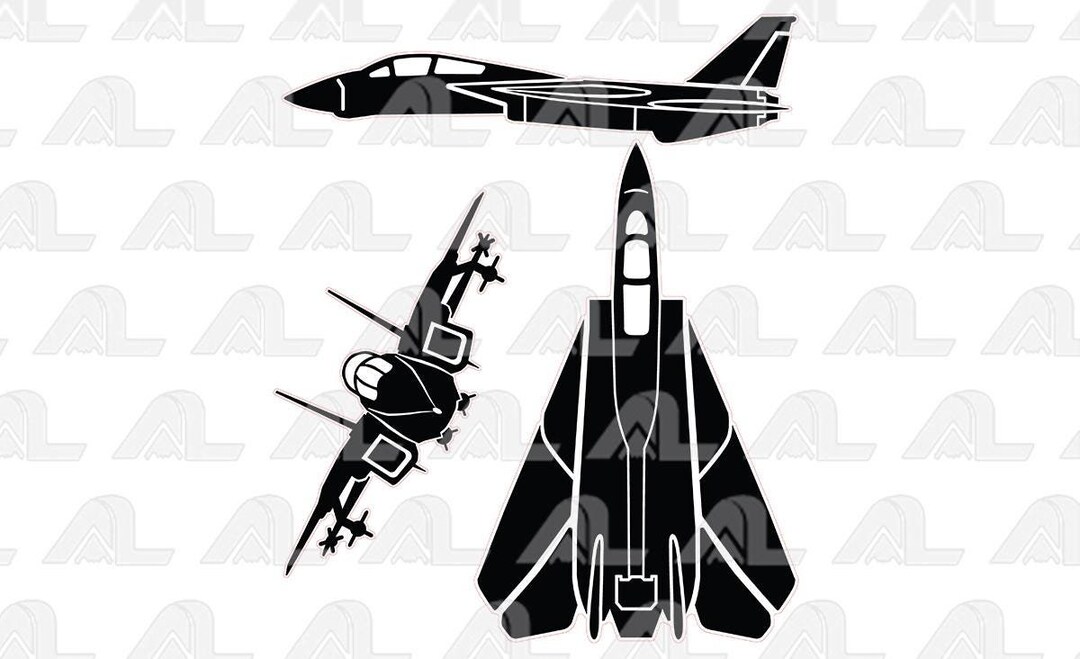 F-14 Tomcat Fighter Jet - Vector Set File (*eps)! - Etsy