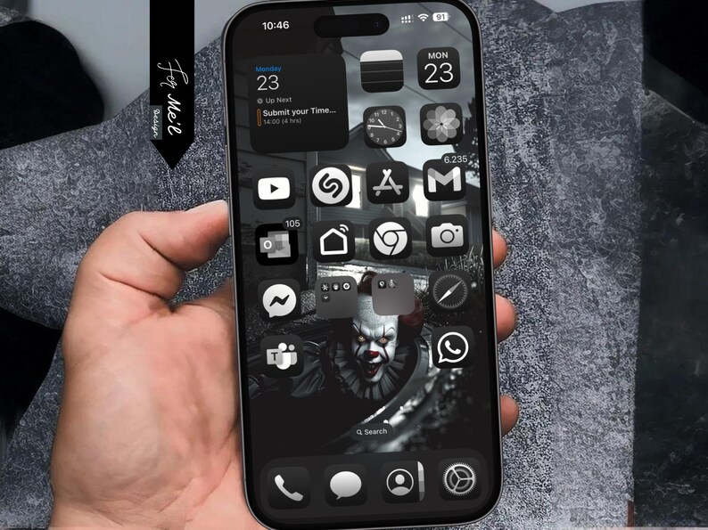 Clown Horror Wallpaper Bundle for Iphone, Samsung, Android Creepy ...