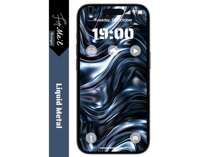 Blue Waves Abstract iPhone and Android Wallpaper | Elegant Flowing ...