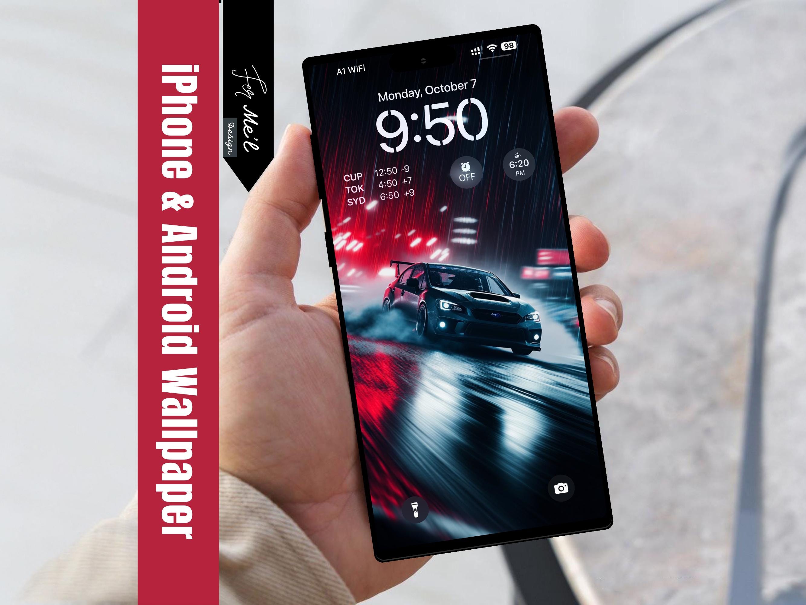 Subaru-inspired Racing Phone Wallpaper for Speed Enthusiasts Instant ...