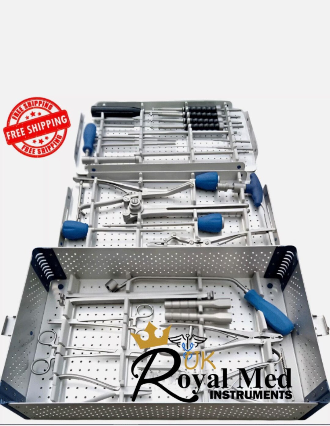 Orthopedic Spine Fixation Instruments Set With Aluminium Box Spinal ...