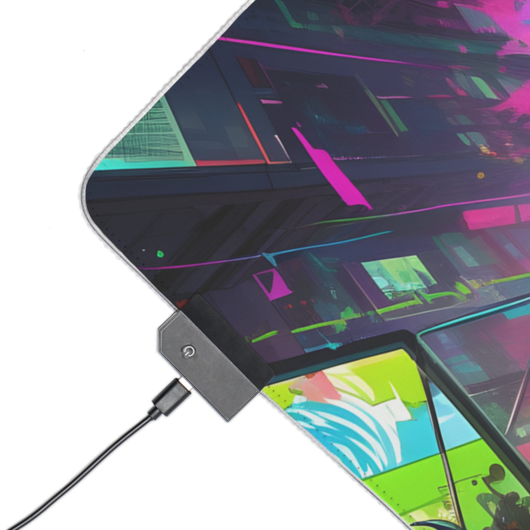 Anime Hacker RGB LED Gaming Mousepad: Customizable Lighting, Smooth ...