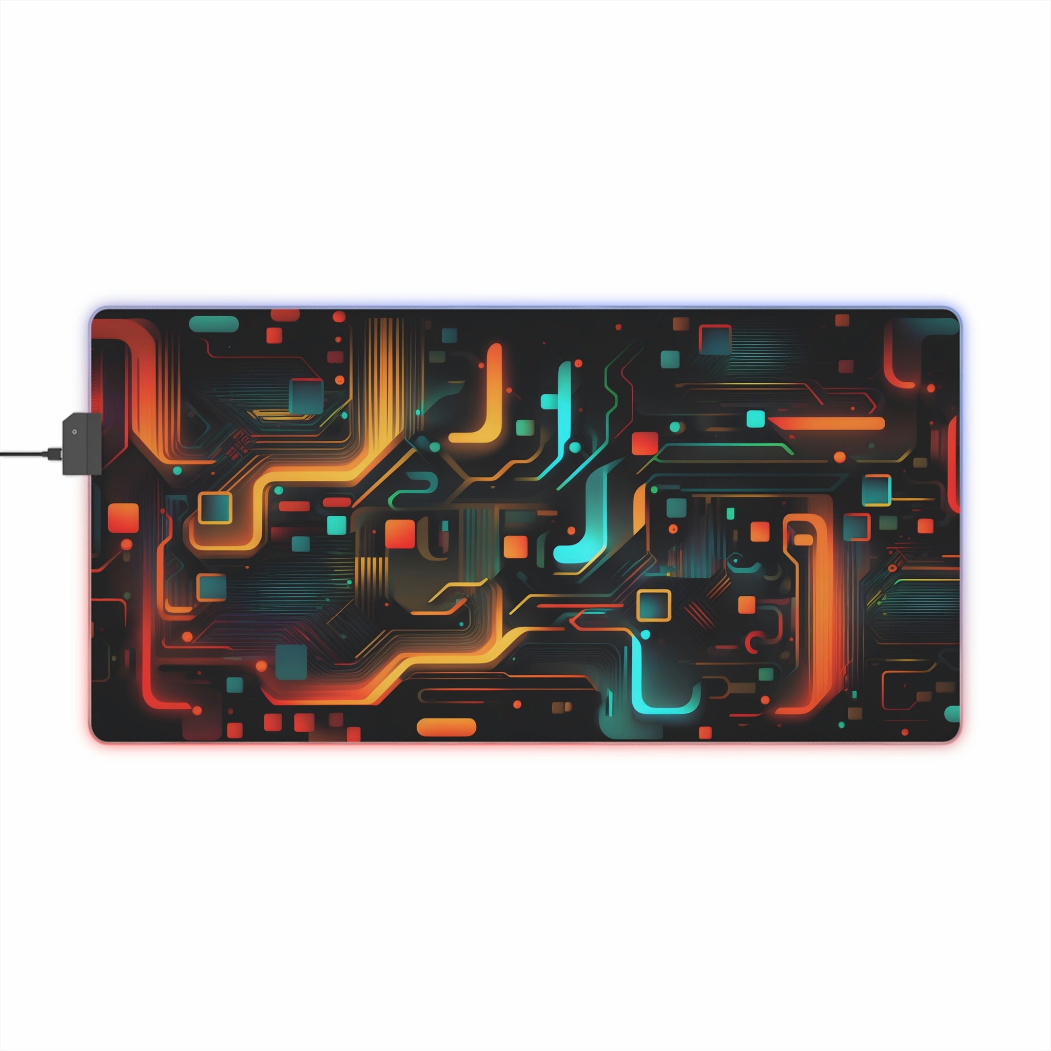 Tech LED Gaming Mouse Pad, Gaming Desk Mat RGB LED, Xxl Mousepad ...